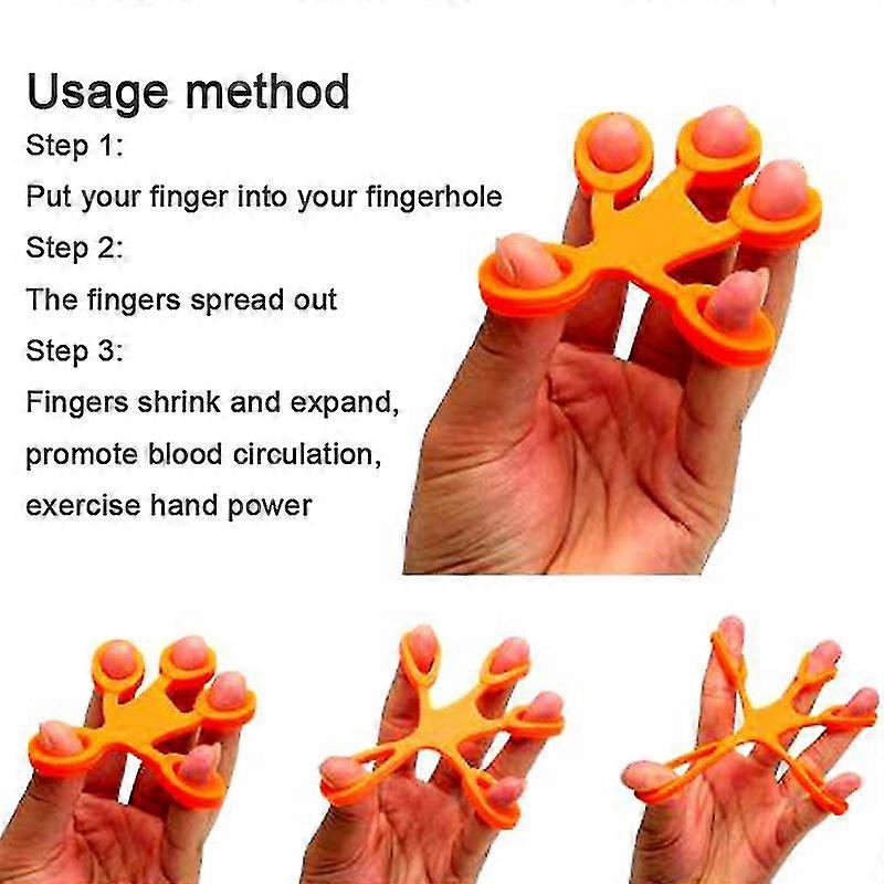 Hand Gripper Silicone Ring Finger Expander Exercise Antistress Fitness ...