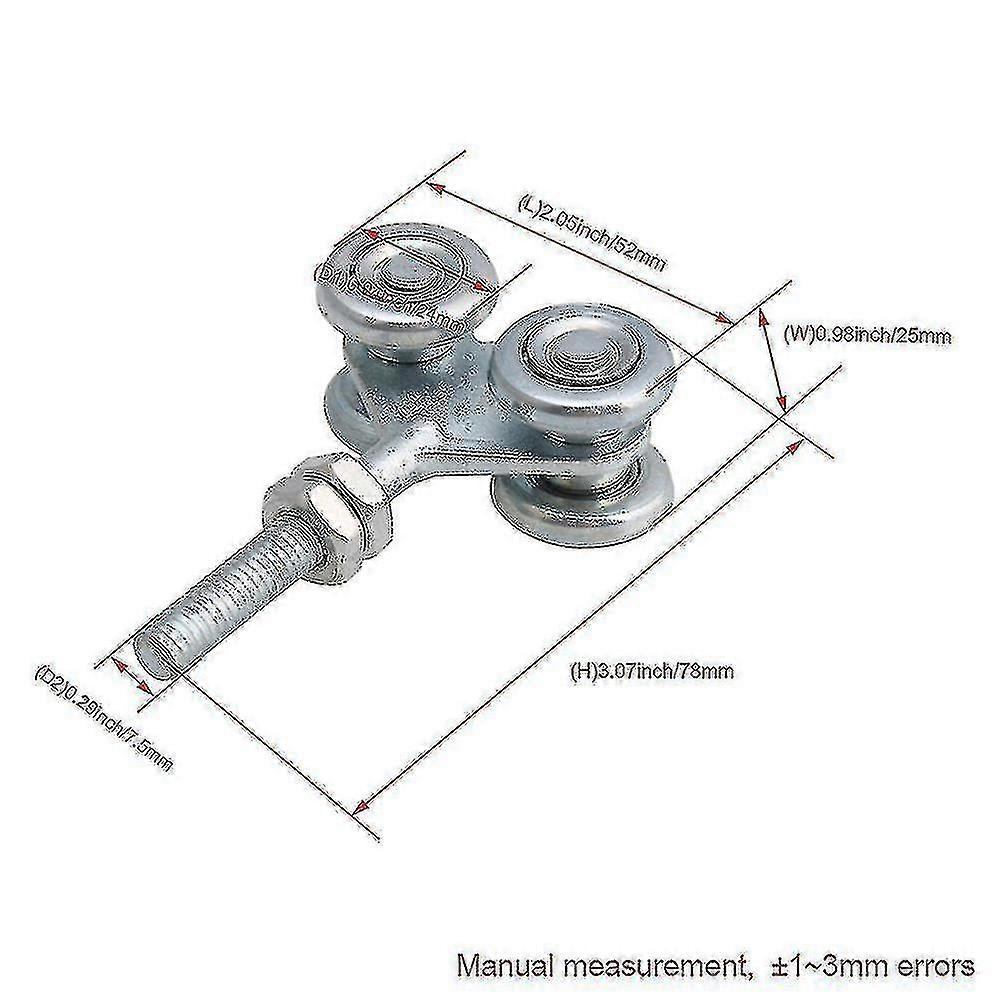 Heavy Duty Sliding Track Roller Hanging Barn Door Rail Trolley Wheel ...