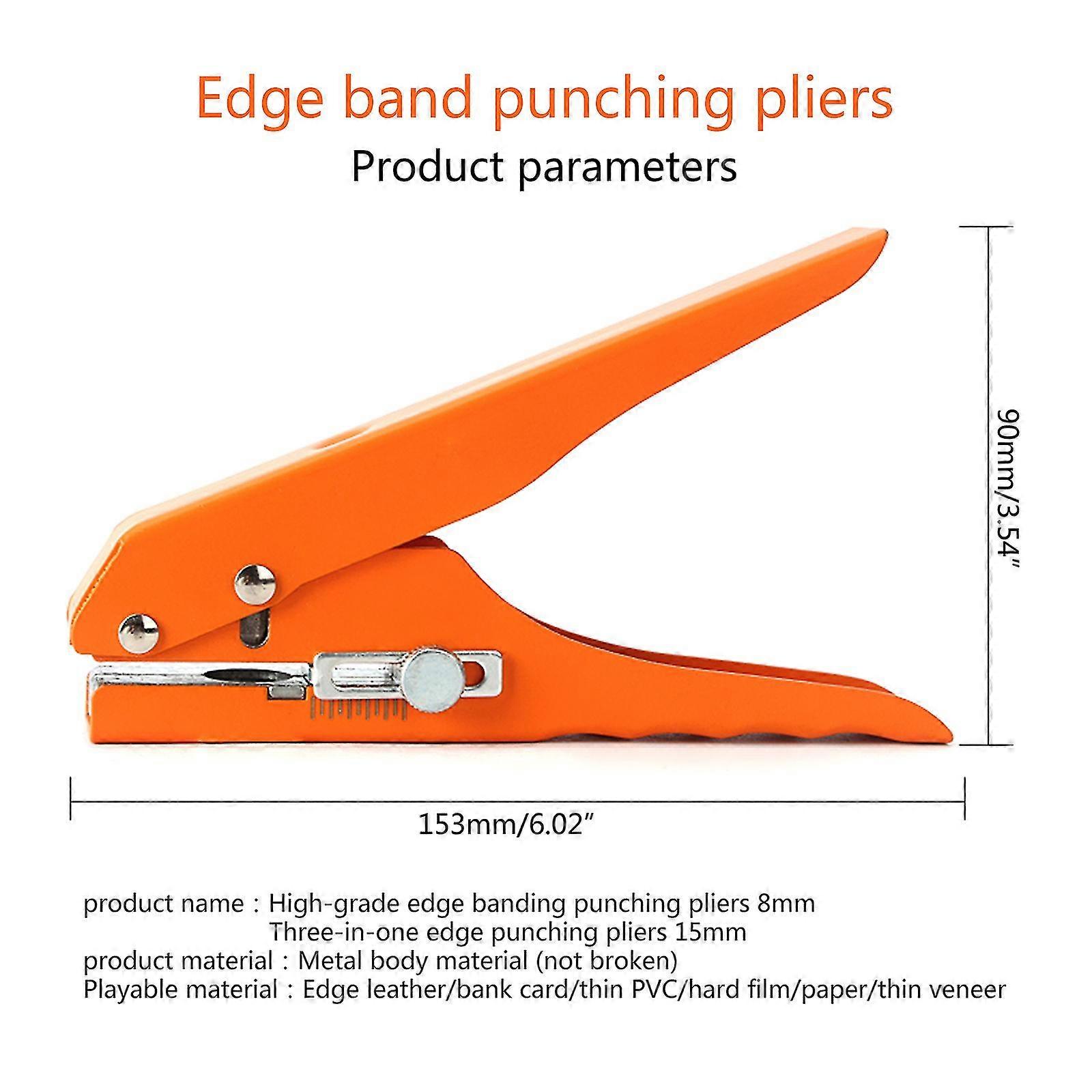 8/15mm Aperture Punch Pliers Edge Banding Punching Pliers Screw Cover ...