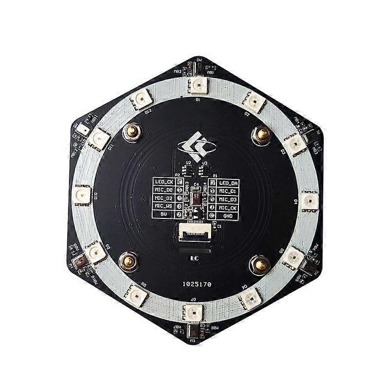 6+1 I2S Microphone Array Module Voice Recognition Programable RGB LED Display K210 Development ...