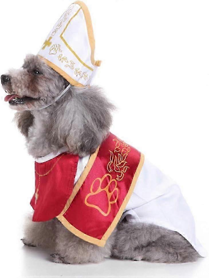 Pope Dog Costume-Holy Pope Hound Dog Pet Costume Halloween Godfather ...