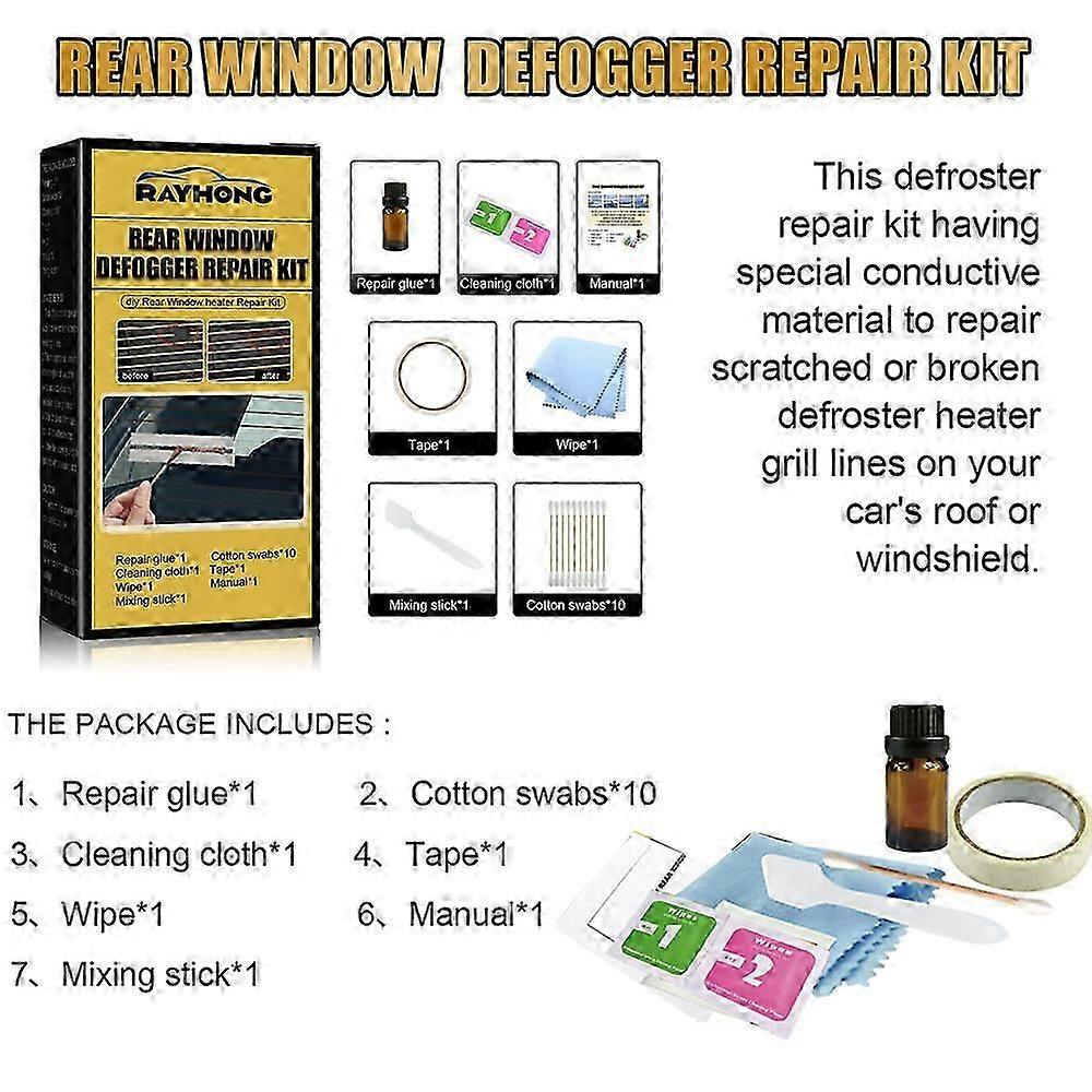 Car Rear Window Glass Defroster Repair Kit Auto Defogger Scratched ...