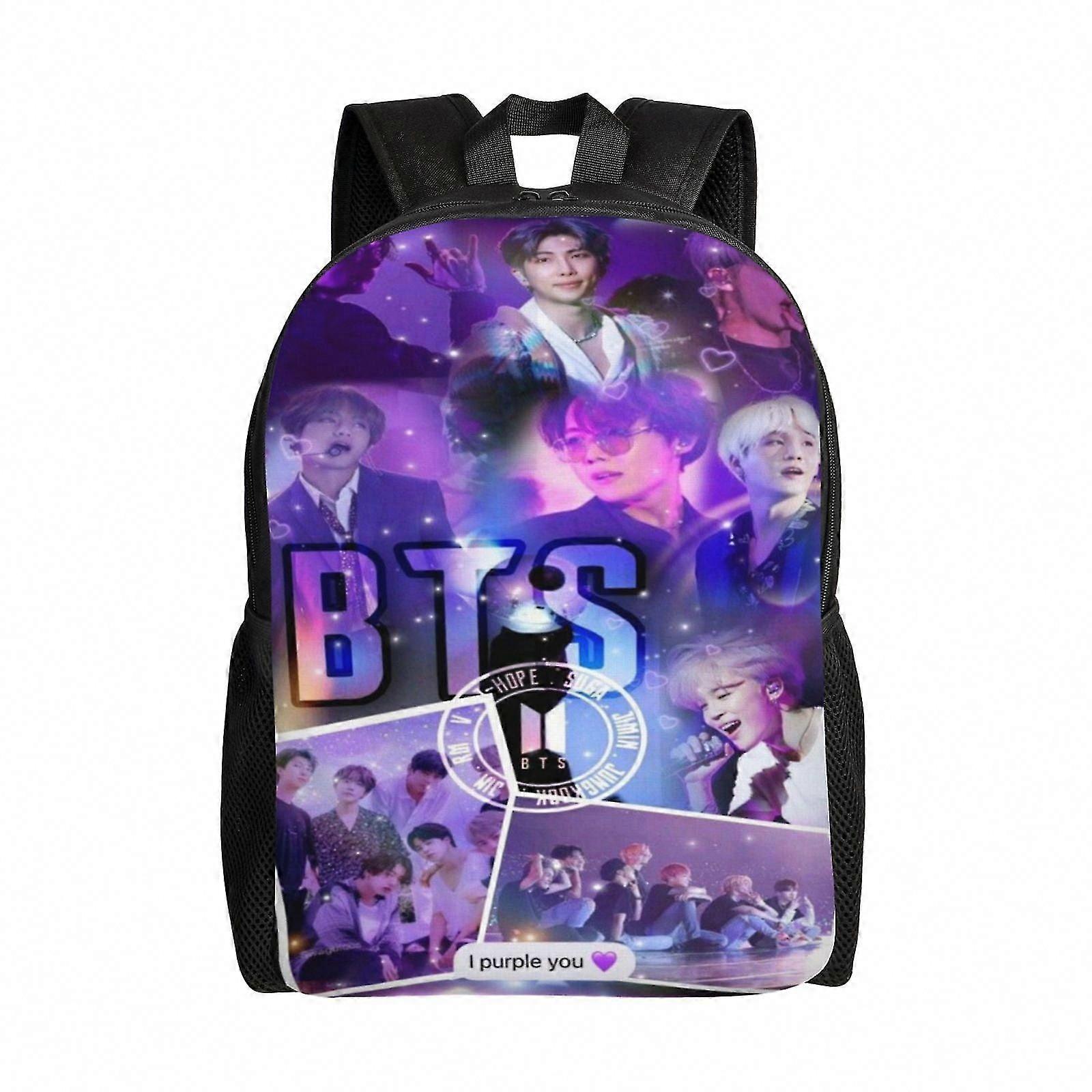 Kids K-Pop BTS Backpack 3D Print Cartoon Anime Backpacks Teenagers ...