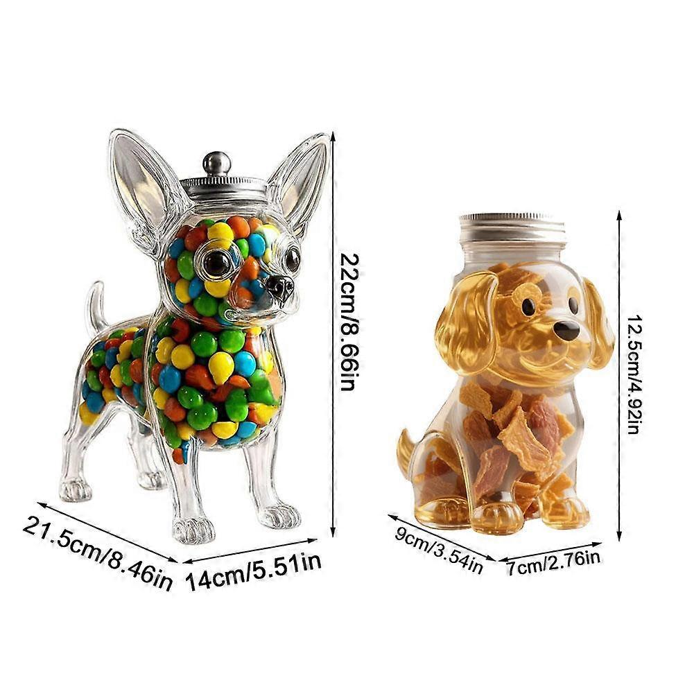 Large Capacity Pet Treat Jar Sealed Snack Container for Cookies Candy ...