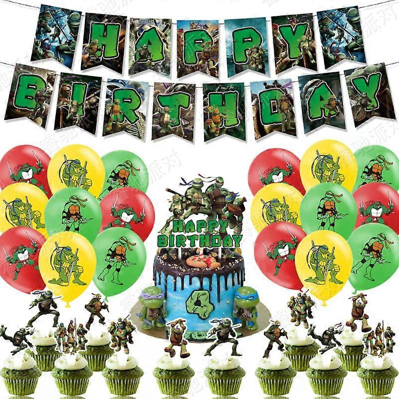 Teenage Mutant Ninja Turtles Cartoon Kids Party Decorations Balloon ...