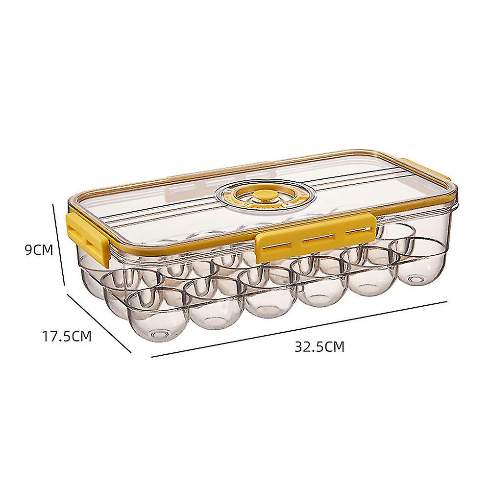 Clear Fridge Storage Bins Reusable Plastic Drawer Crisper With Lid ...