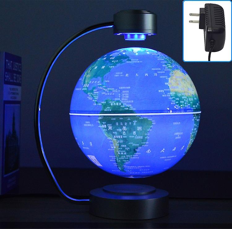 8 Inch Maglev Globe Self Rotating World Maps English Levitating Globus ...