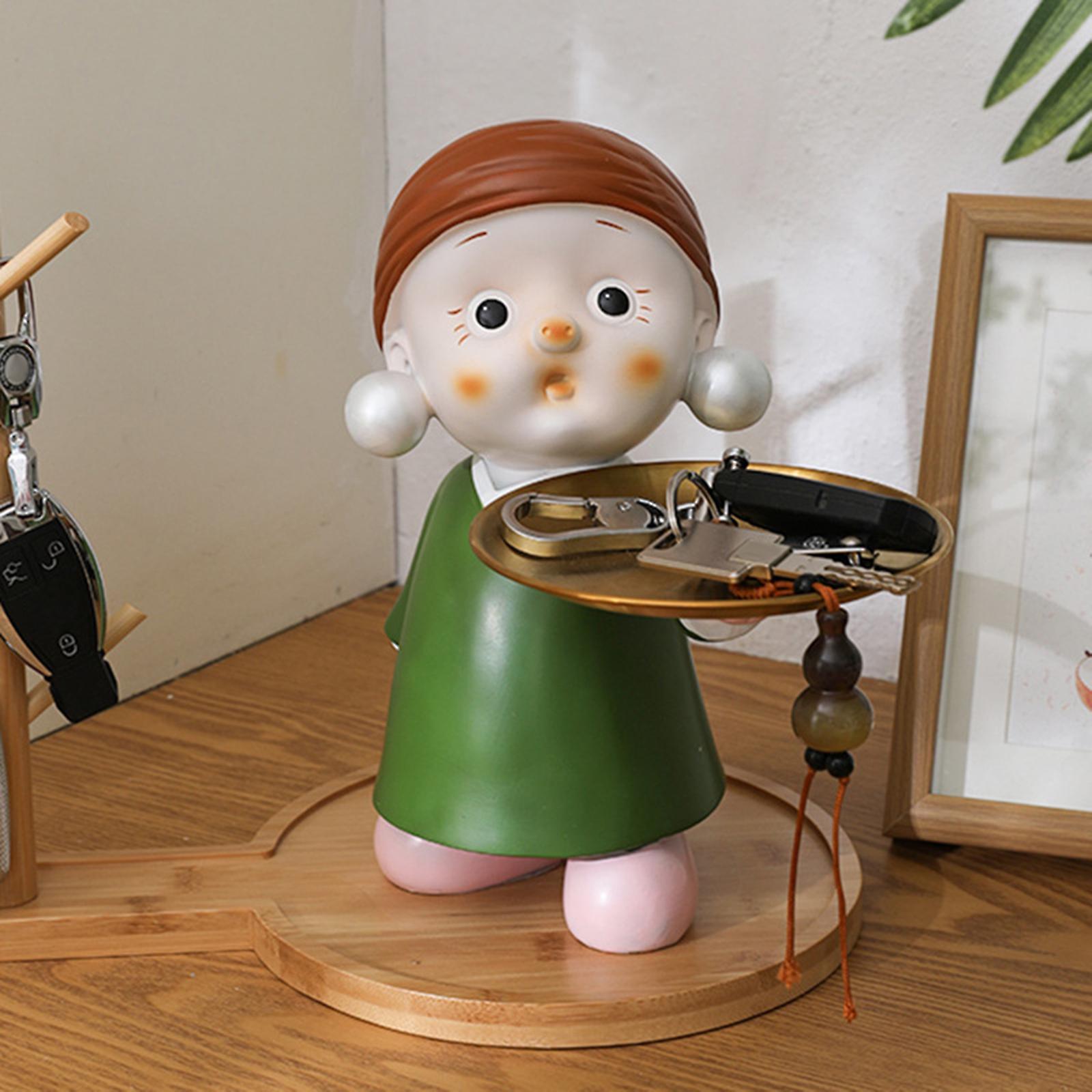 2023newPorch Tray Desktop Ornament Cartoon Design Pearl Earring ...