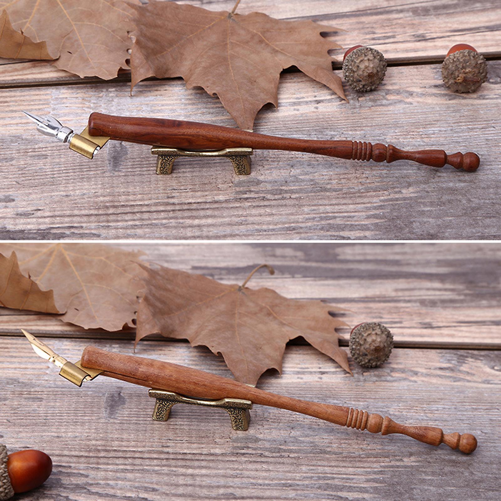 Calligraphy Dip Pen Holder Wooden Dip Pen Rod Adjustable For Artist Art ...