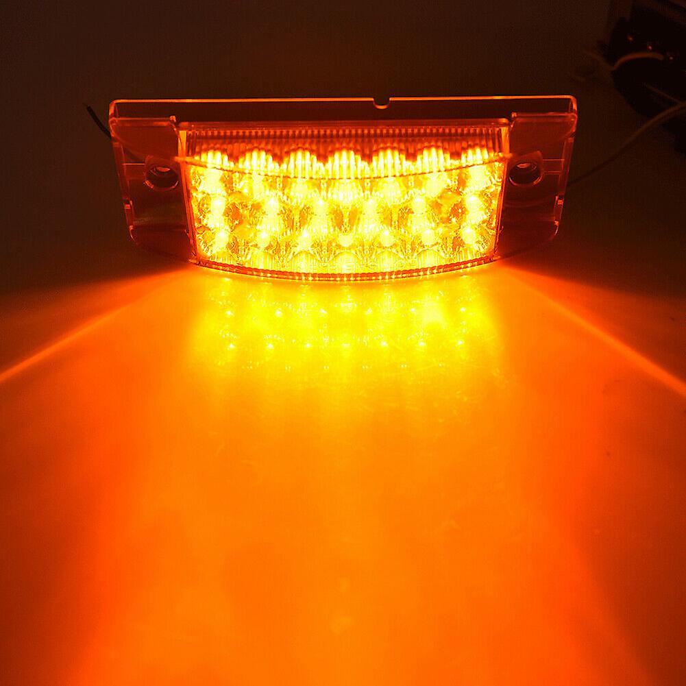 Dww-2pcs-Jaune 21LED Feux arriere de voiture Trailer Truck Bus Side ...