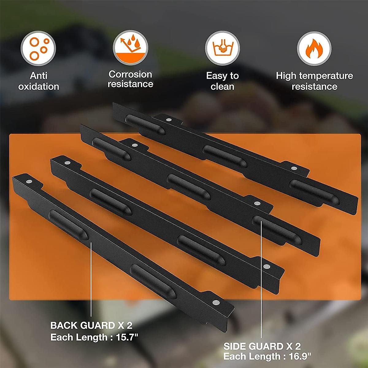 Wind Guards for 36 Inch Griddle, Magnetic Wind Screens, BBQ Griddle ...