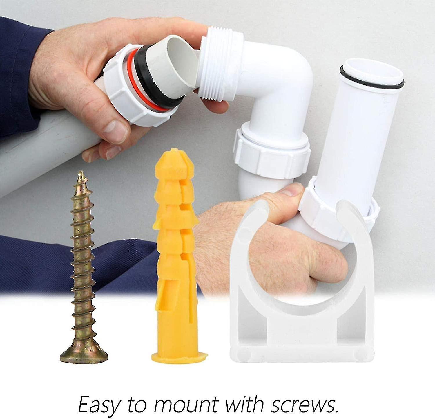 Pipe Clamp, Gas Pvc Pipe Clamp, 20 Pieces 16 \\/20 \\/32mm Ppr U-shaped ...