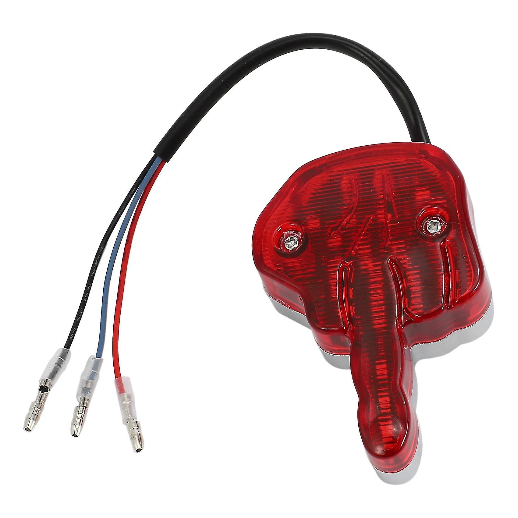 Motorcycle Middle Finger Led Tail Light For Chopper Rear Stop Light ...
