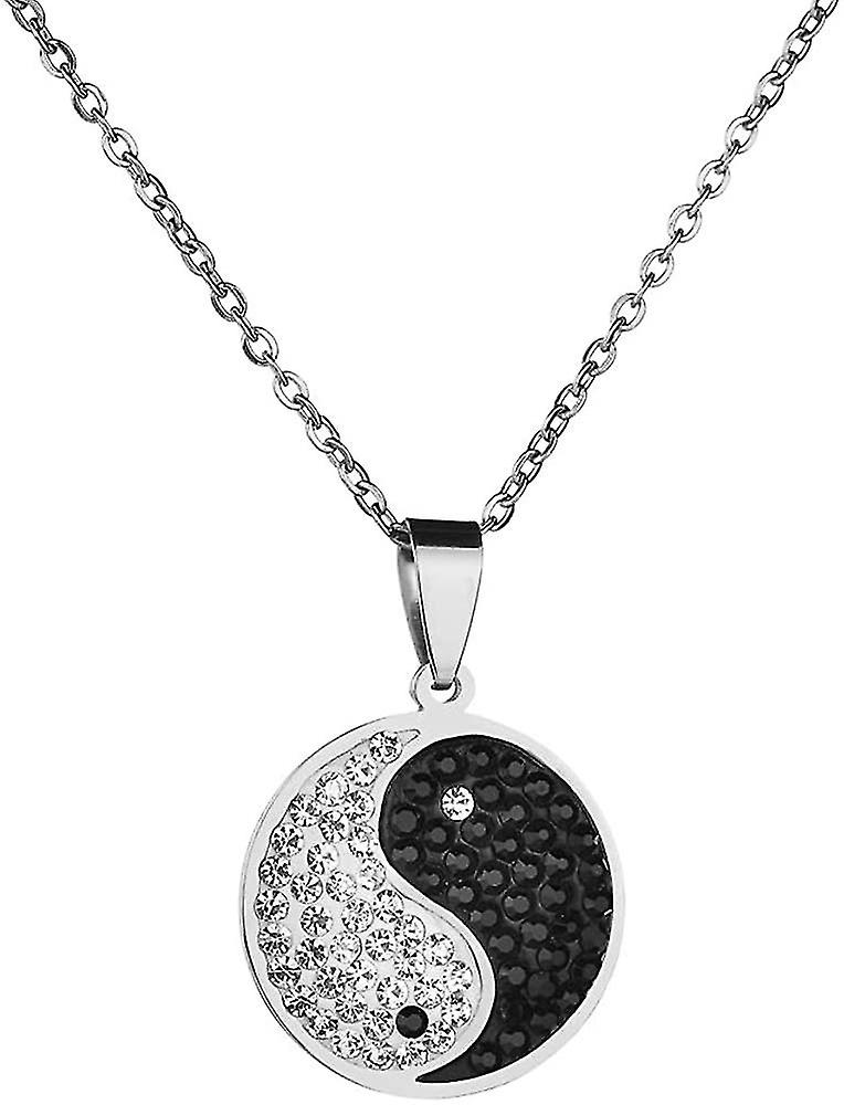 Yin Yang Necklace Surgical Stainless Steel Chinese Taiji Bagua Jewelry ...