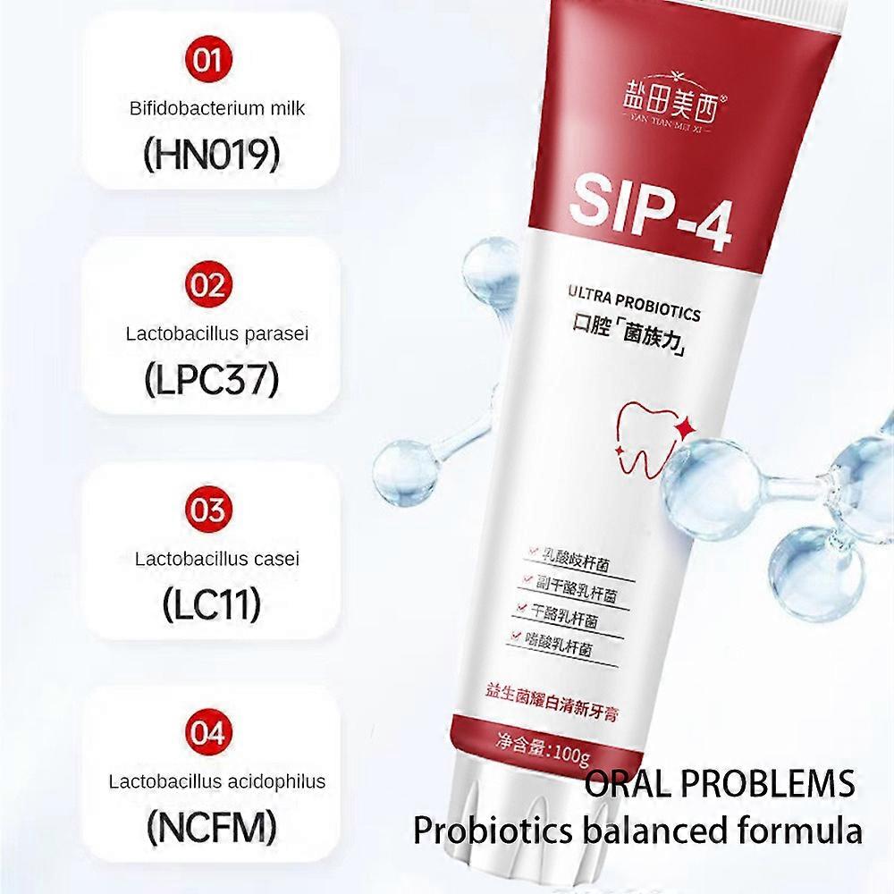 3x Sp-4 Probiotics Whitening Toothpaste Brightening Stain Removing ...