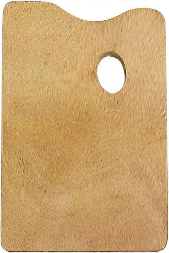 Wooden Paint Palette Square Oil Painting Palette with Thumb Hole for ...
