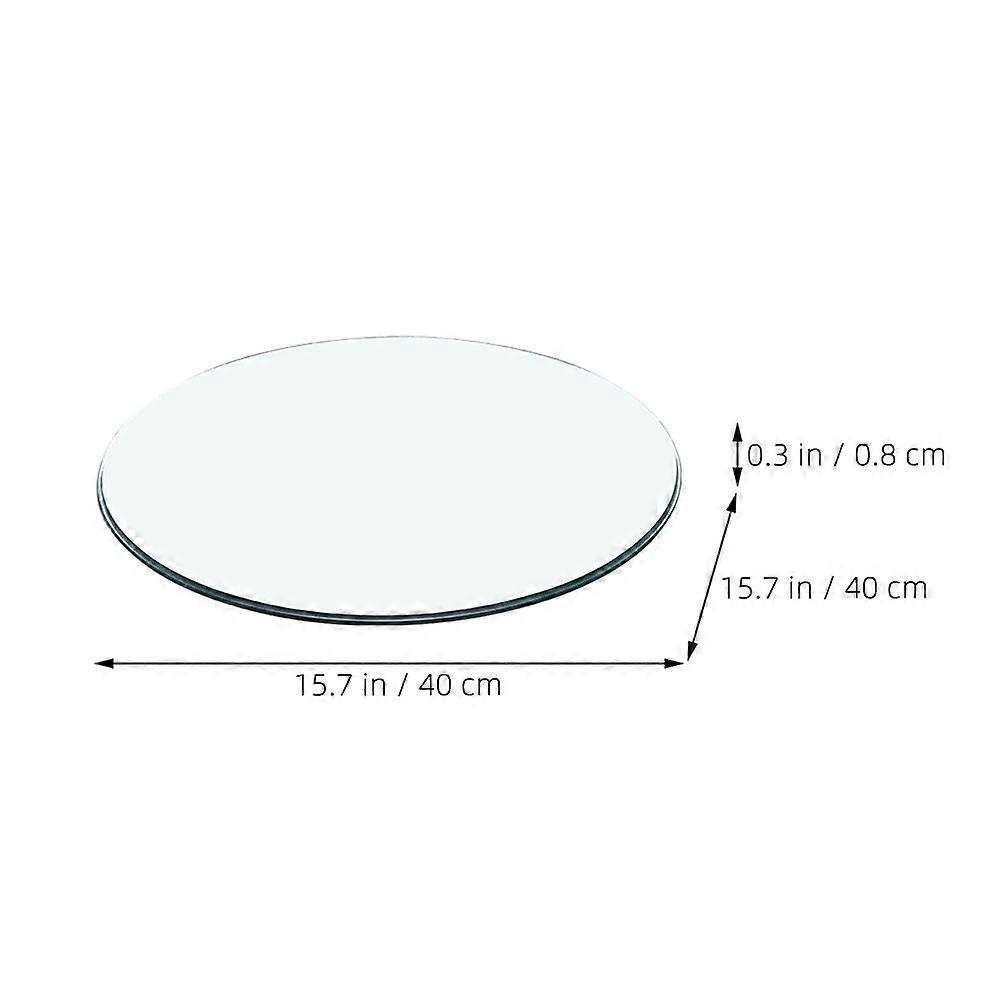 Round Glass Table Top Transparent Tempered Glass Table Top Thickened ...