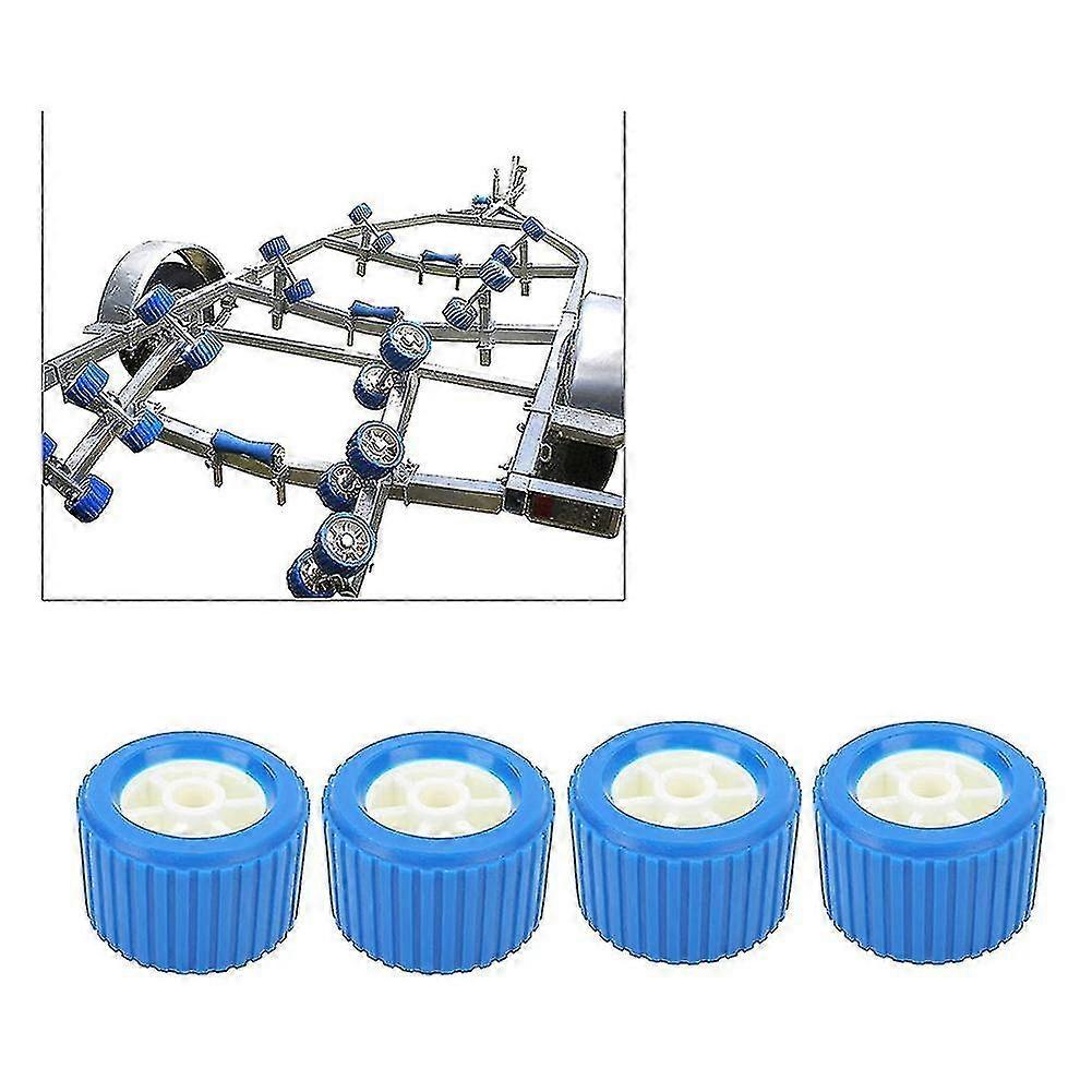 4pcs Boat Trailer Ribbed Wobble Rollers, Trailer Roller Boat Ramp ...