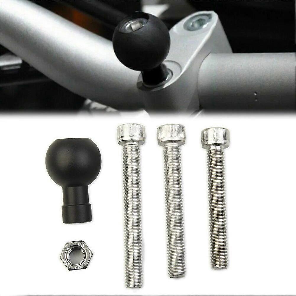 Motorcycle Handlebar Clamp Base W/ 1 Ball & M8 Screw For RAM Mounts ...
