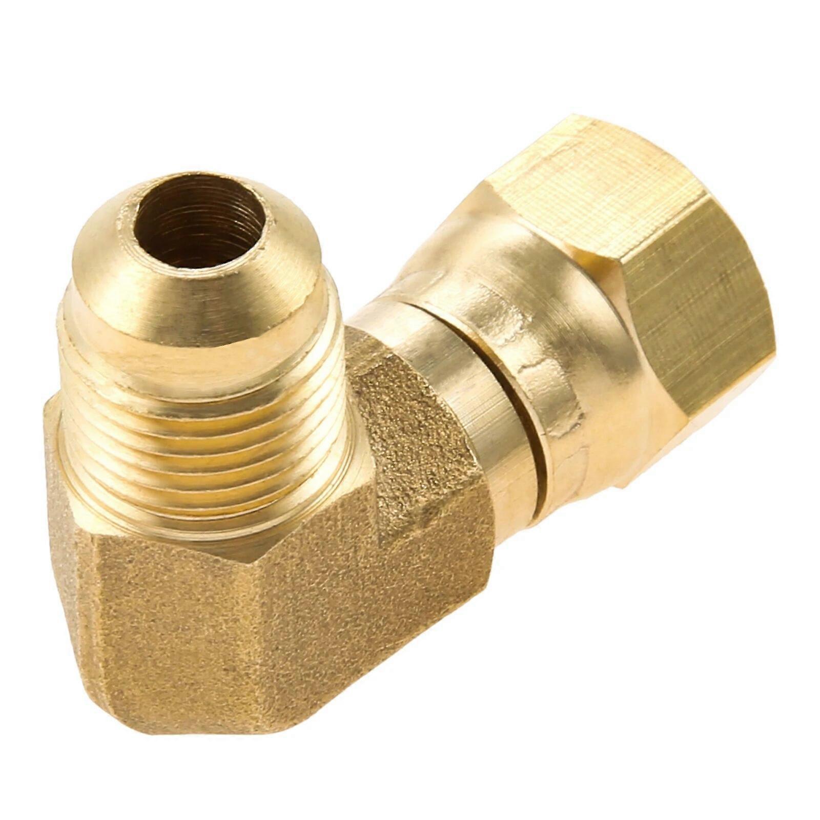 90 Degree Elbow Propane Connector Low Pressure Adapter 3/8 Female ...