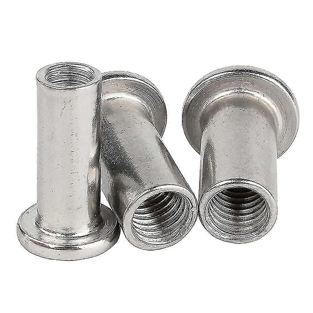 Stainless Steel Lock Nuts - M8 Hex Internal Thread, Flat Head ...