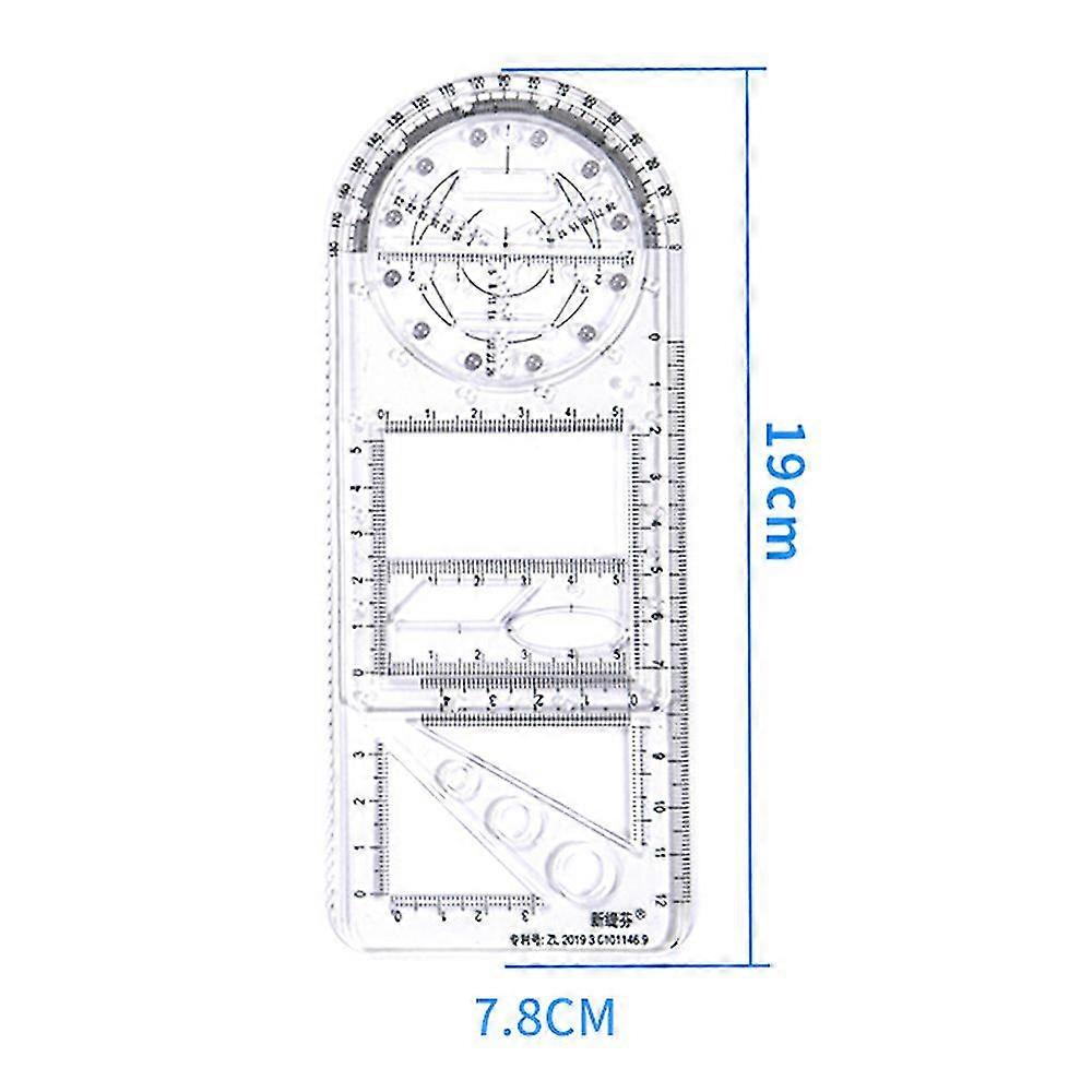 New Multifunctional Geometric Ruler Drawing Ruler Geometric Drawing ...