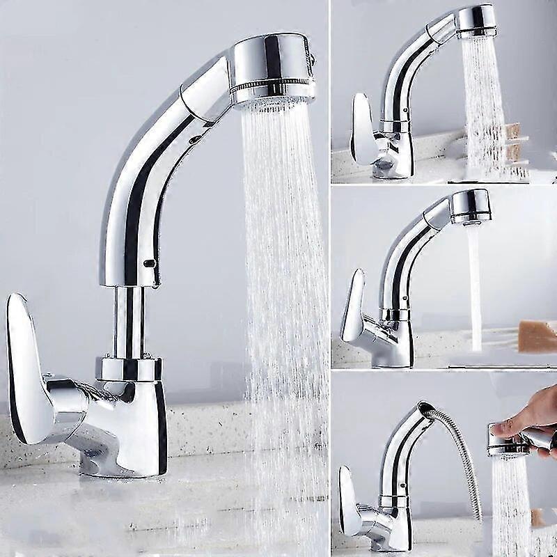 Exquisite Kitchen Faucet With Shower Head Gold/chrome/black/white ...