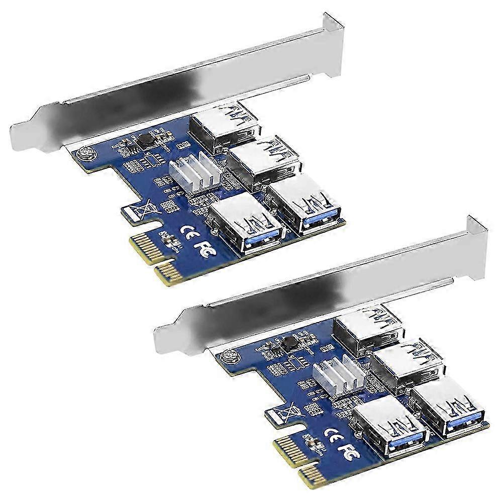PCIE 1 to 4 Adapter Riser Card, PCIE Splitter 1 to 4 Riser Card, PCIE ...