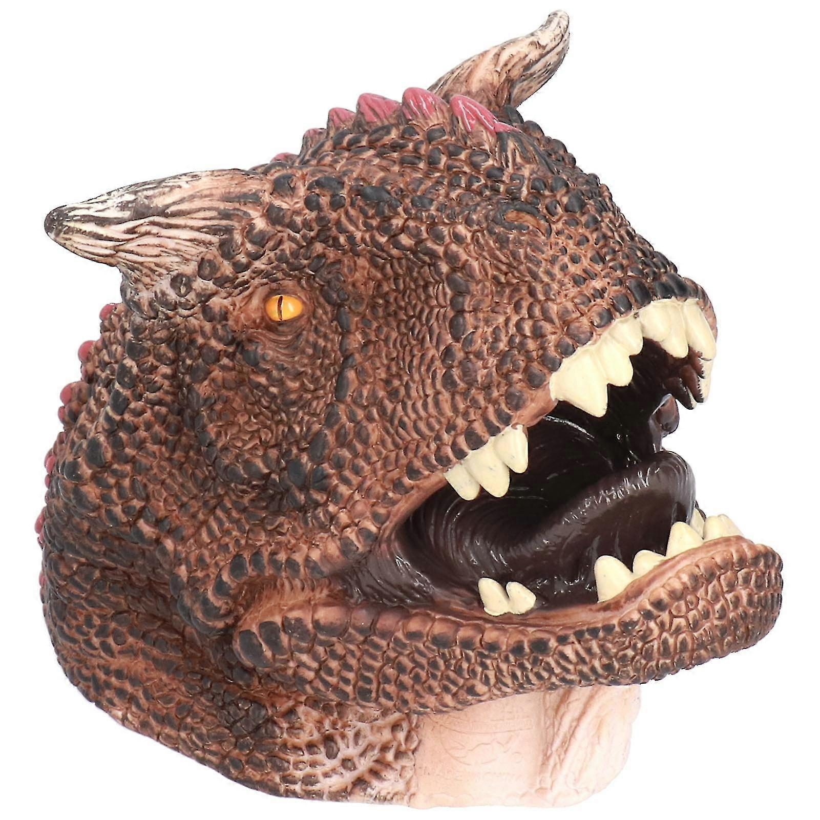 Lifelike Carnotaurus Hand Puppets for Kids - Hand Painted Dinosaur Toys ...