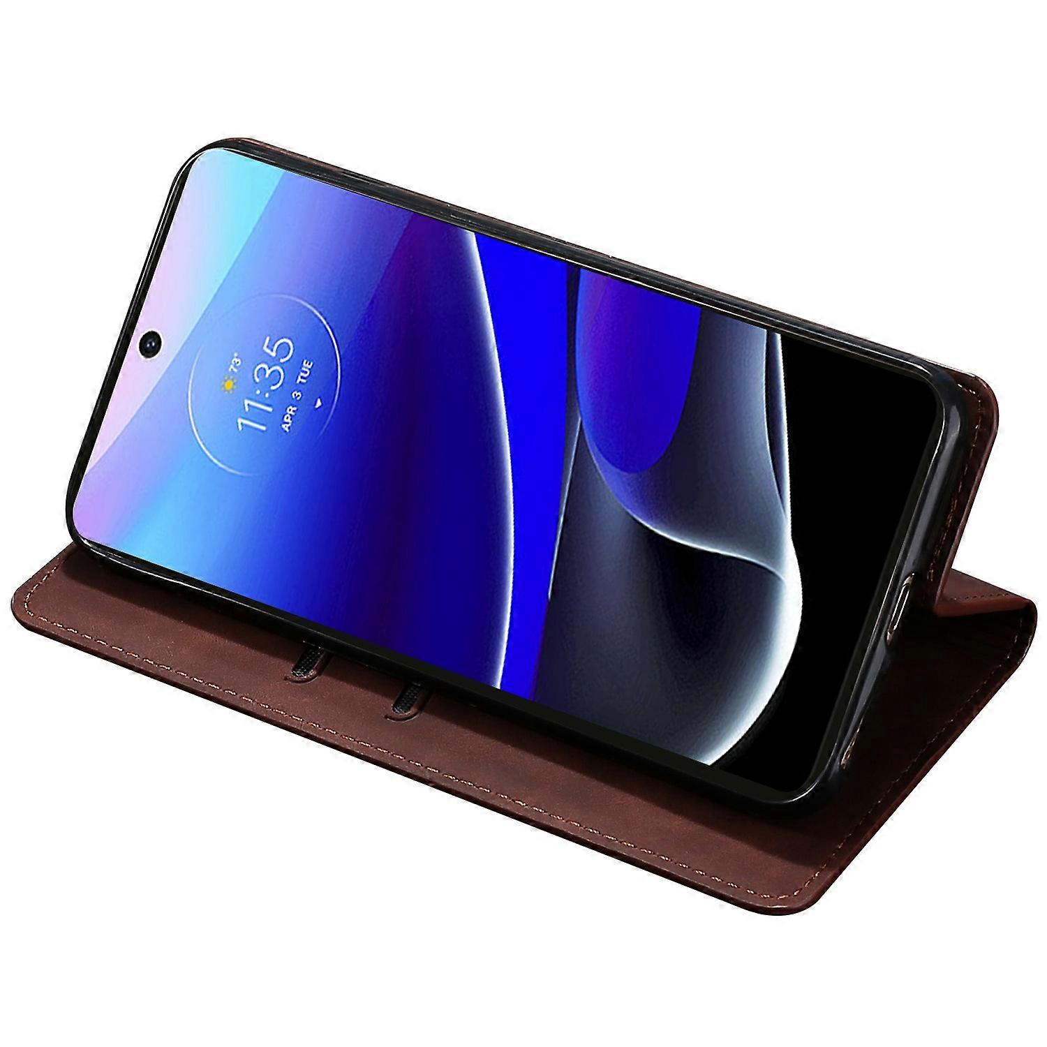 For Motorola Moto G54 5G Case Leather Stand Card Slots Phone Cover ...