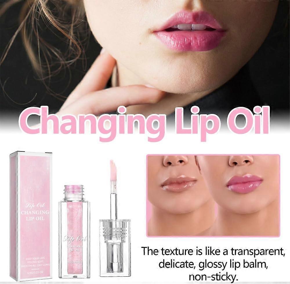 Magic Color Changing Lip Oil V2, Conversion Color Changing Lip Oil V2, Hydrating Lip Glow Oil ...