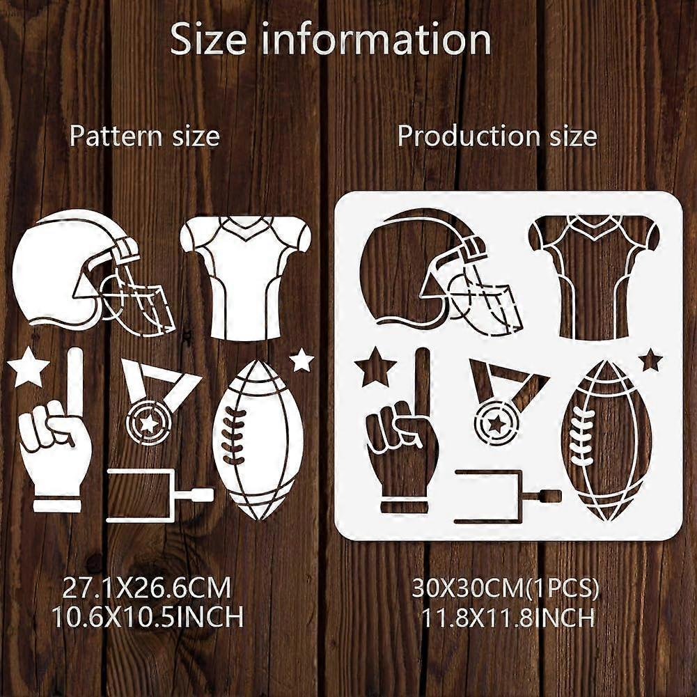 Rugby Painting Stencils Reusable Stencils Ball Theme Drawing Stencil ...