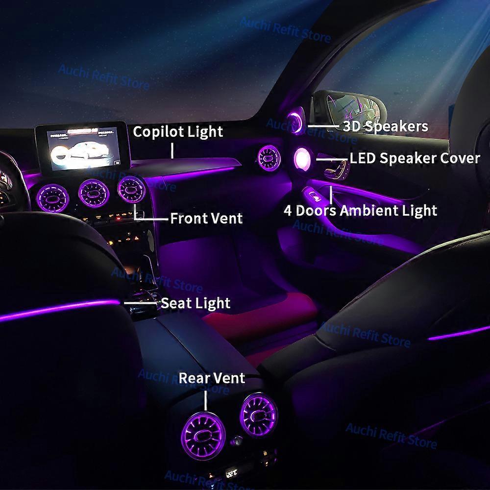 Ambient Light 3/12/64 Colours For Mercedes-Benz C/GLC Class Coupe W205 ...