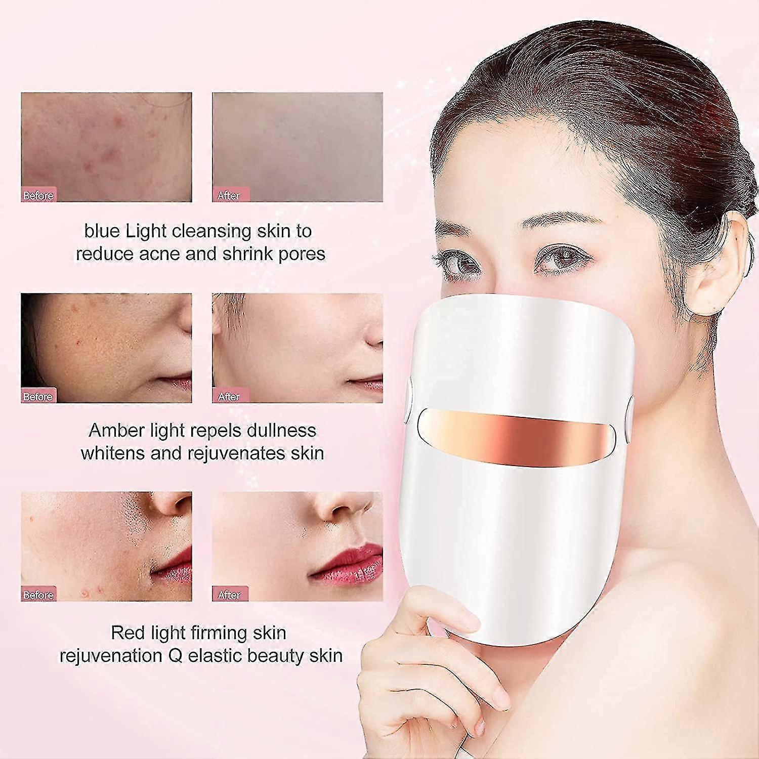led photon mask-anti-aging firming mask(pink) | Fruugo UK