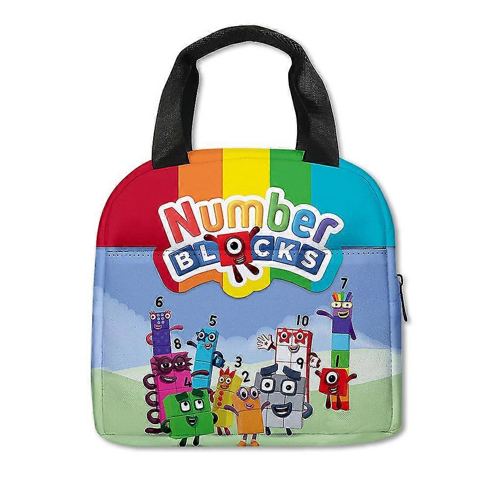 Numberblocks Printed Lunch Bags Ice Bag Thermal Insulated Cooler School ...