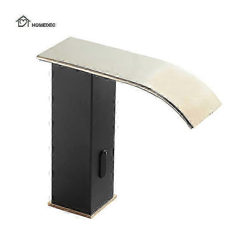 Smart Automatic Motion Sensor black Gold bathroom Water Tap Electric ...