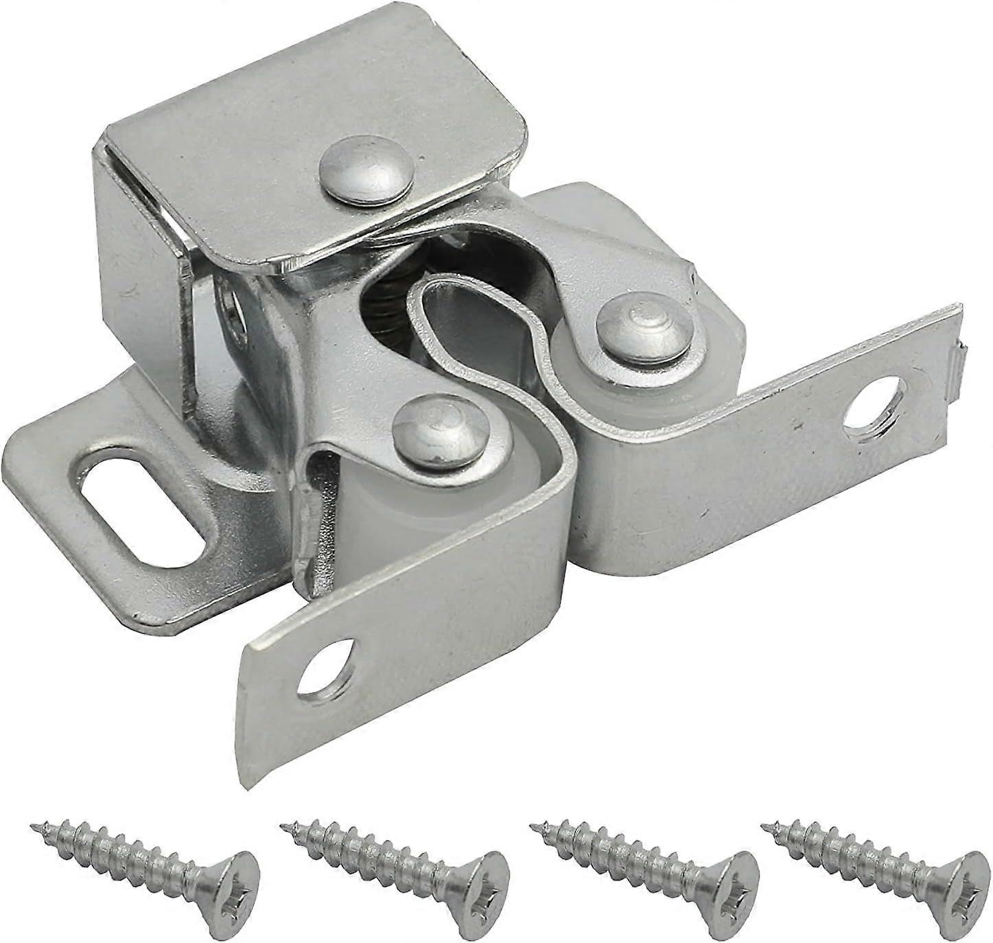 Door Latch, 4-Pack Double Roller Strong Cabinet Door Latch, Double ...