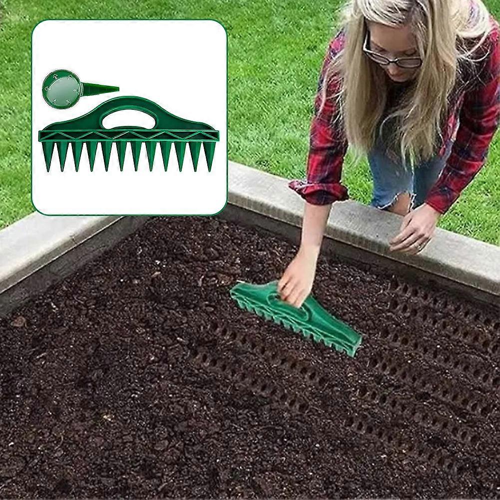 Seeder Planter Tool, Soil Digger Planter Adjustab, 12 Holes Seedlings ...