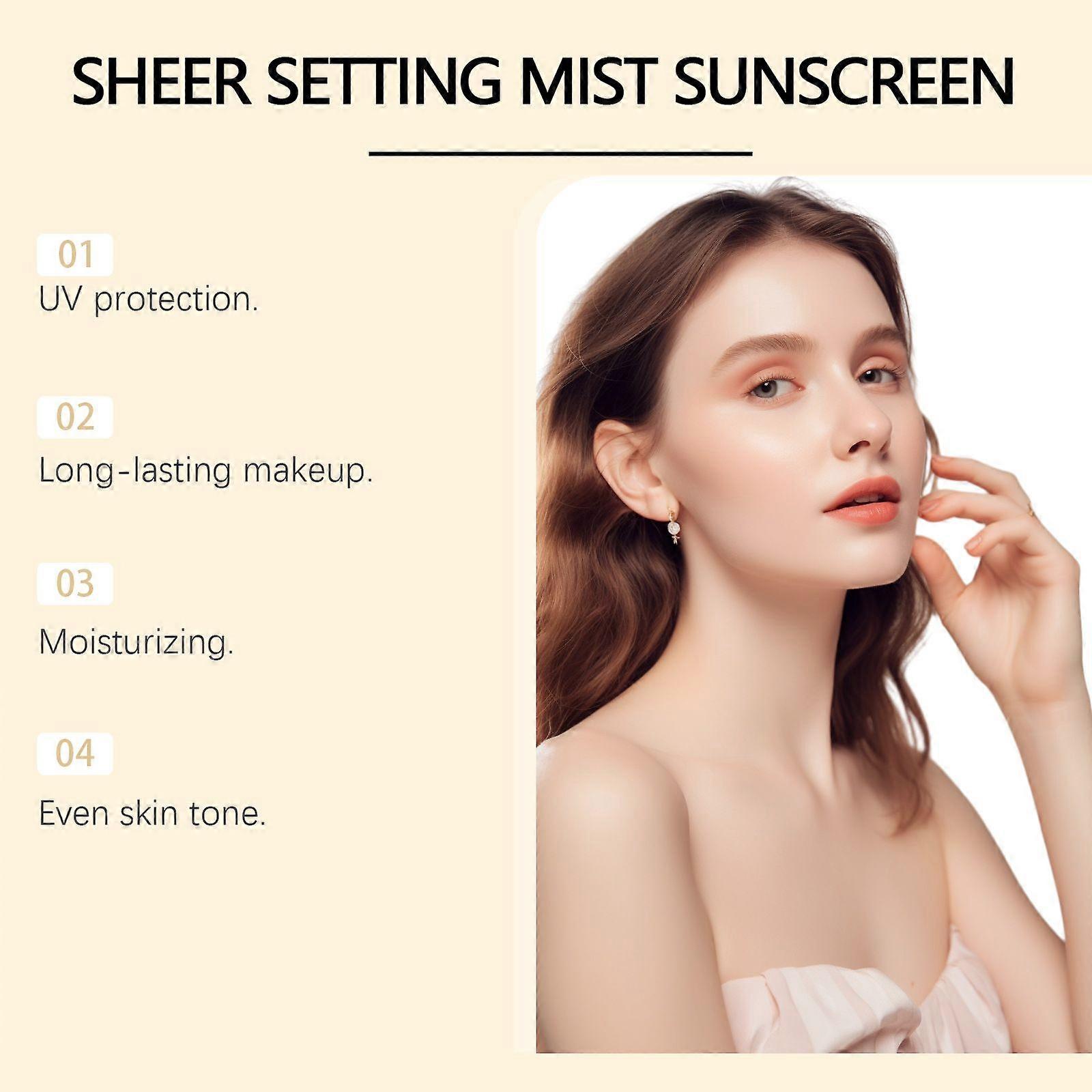 Sheer Setting Mist Sunscreen SPF 50, Broad Spectrum Shimmering Body Oil ...