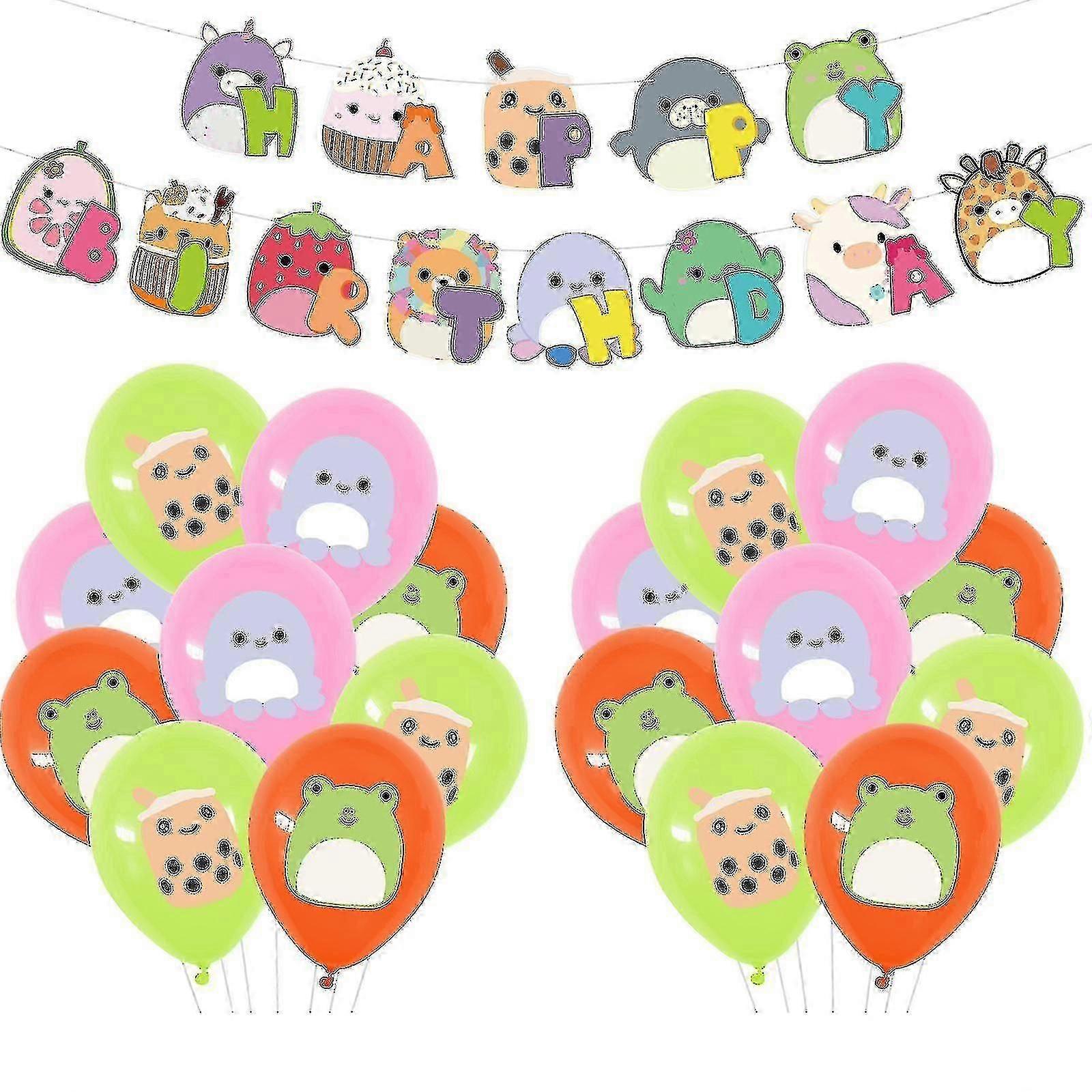 Squish Mallows Birthday Decorations, Squish Mallows Party Supplies ...