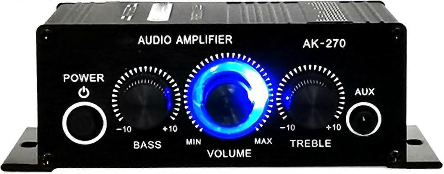 AK270 Mini Stereo Amplifier, 2 Channel Home Audio Power Amplifier ...