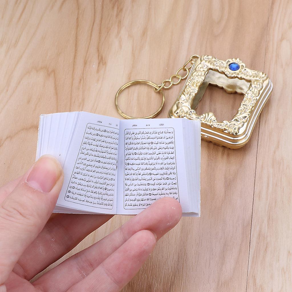 Mini Ark Quran Book Real Paper Can Read Arabic The Koran Keychain ...