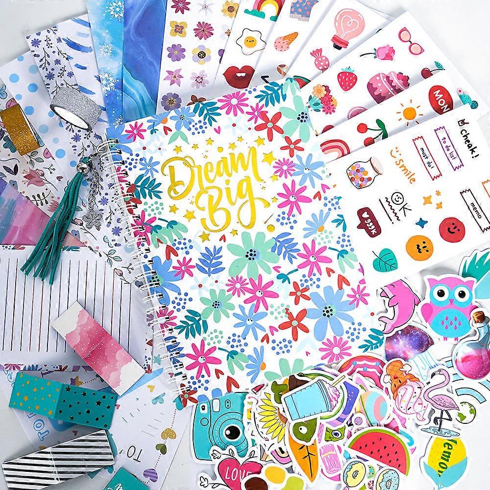 Hand-written diary girl birthday gift scrapbook children's diary set ...