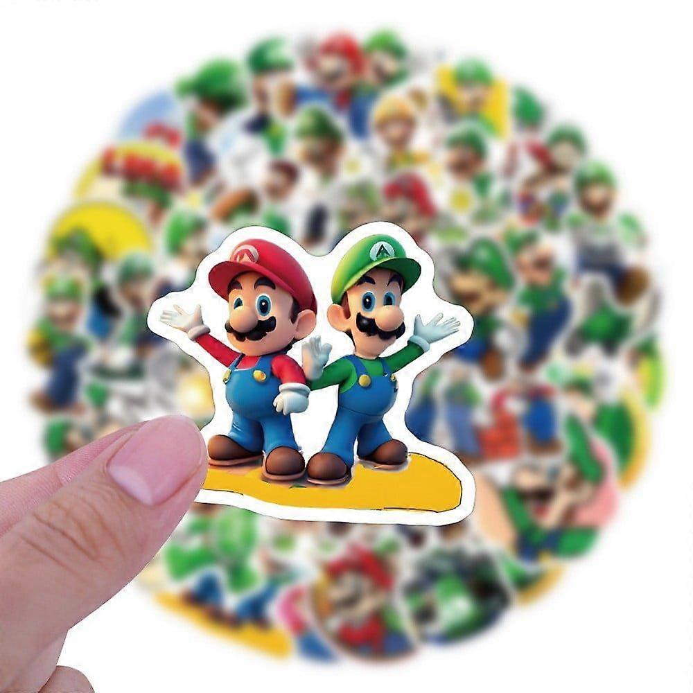 100Pcs Mario Stickers for Girl, Cute Cartoon Gifts Decal for Teen Water ...