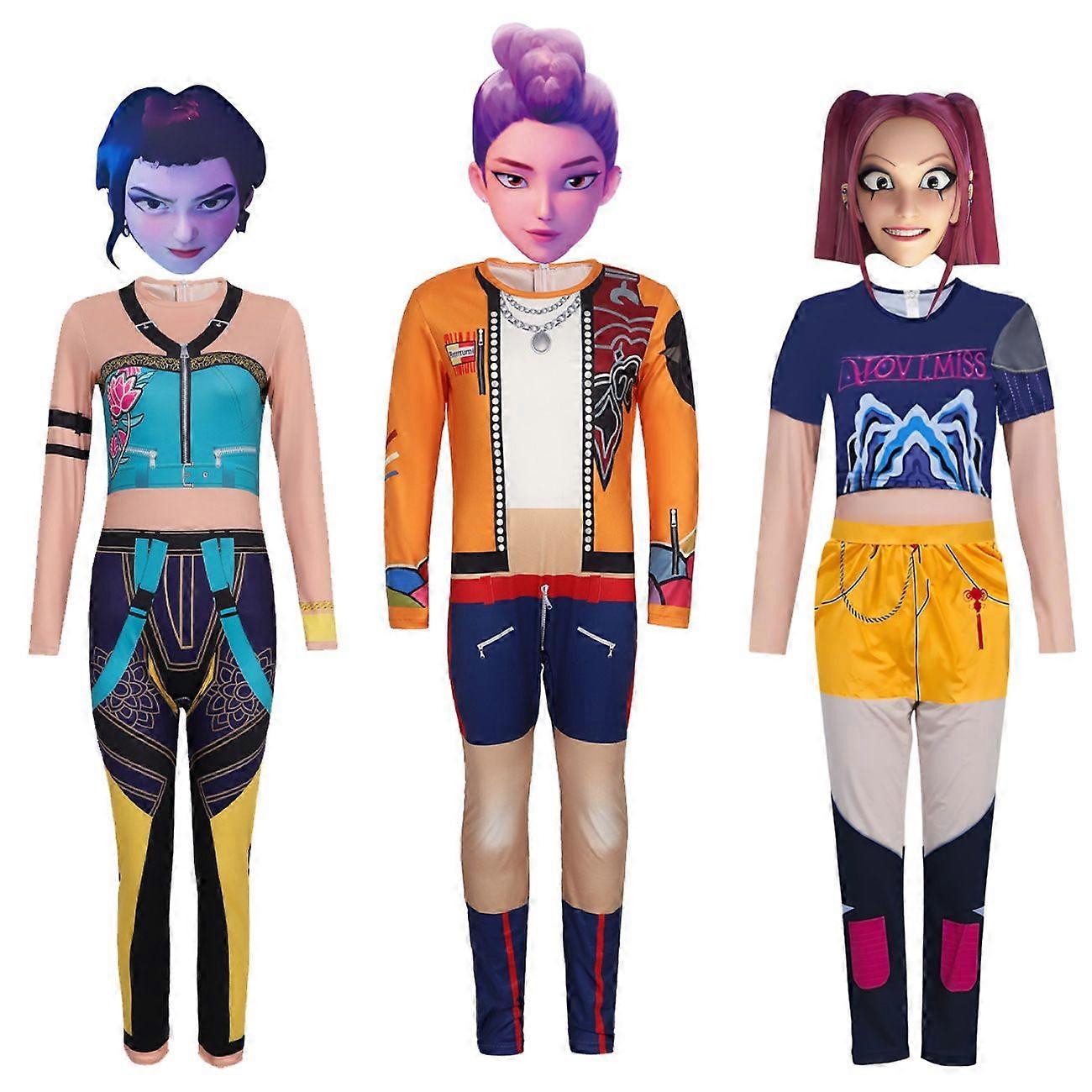 Kpop Demon Hunters Jumpsuit Rumi Cosplay Costume Mira Role Playing Cosplay Bodysuit | Fruugo ZA