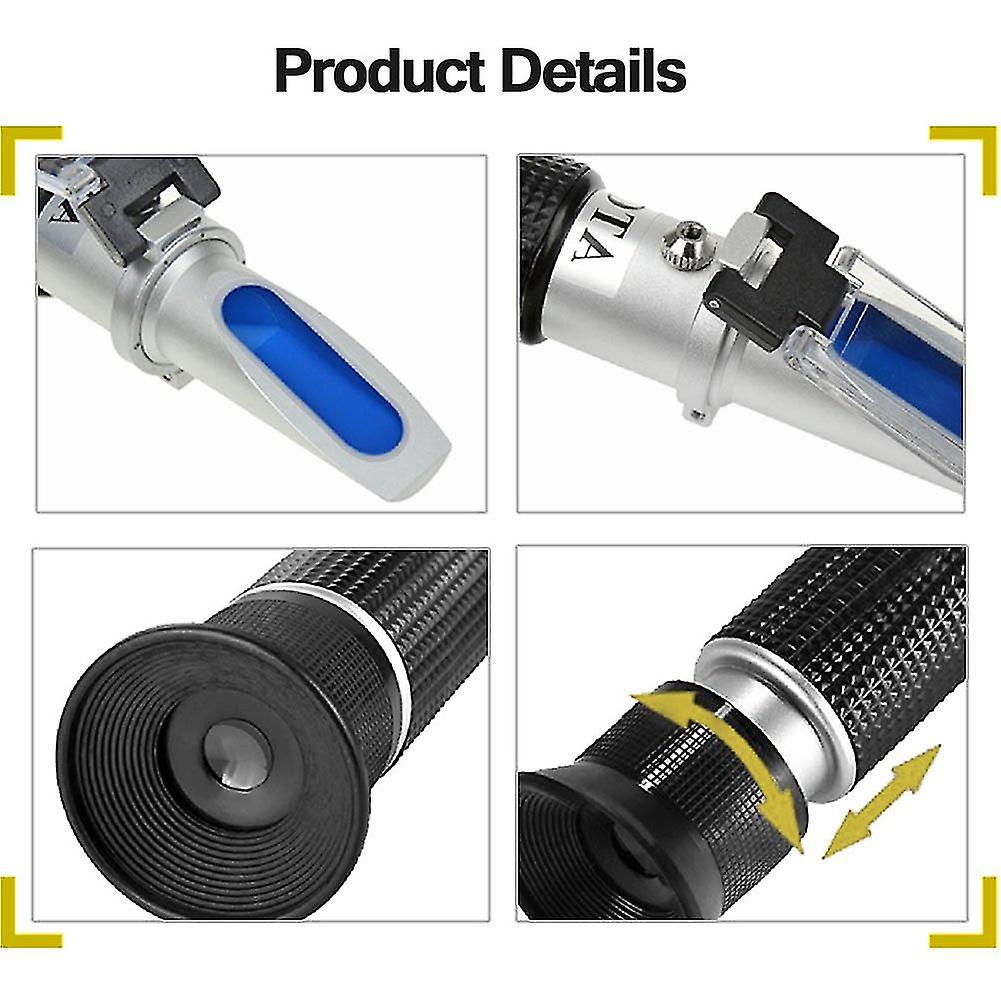 Brix Refractometer With Atc, Dual Scale - Specific Gravity & Brix ...
