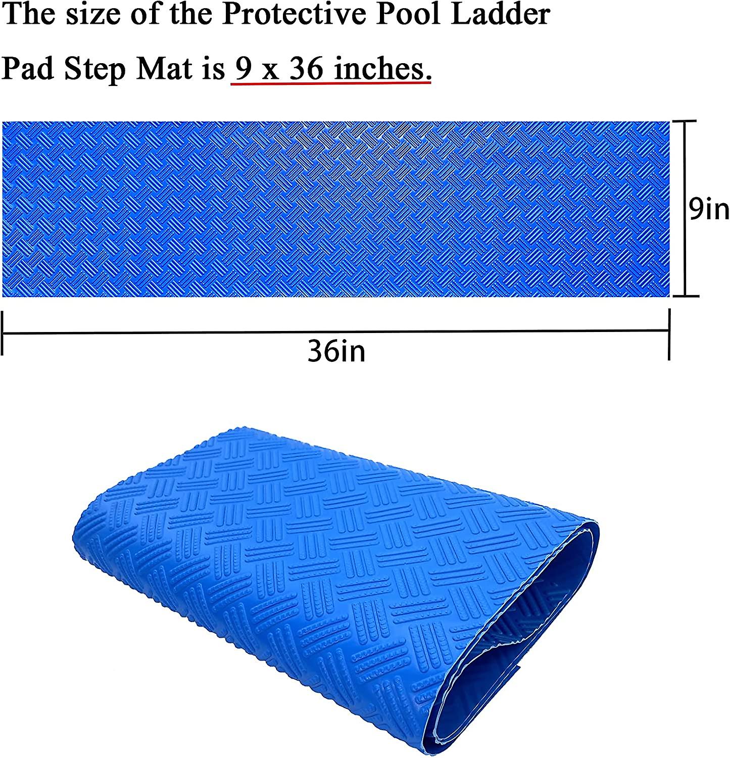 Swimming Pool Ladder Mat - Protective Pool Ladder Pad Step Mat With Non ...