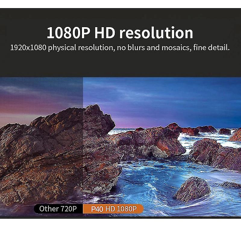 Mini Projector Full Hd 1080p P40 Led Projetor 4k Video Bluetooth Beamer ...