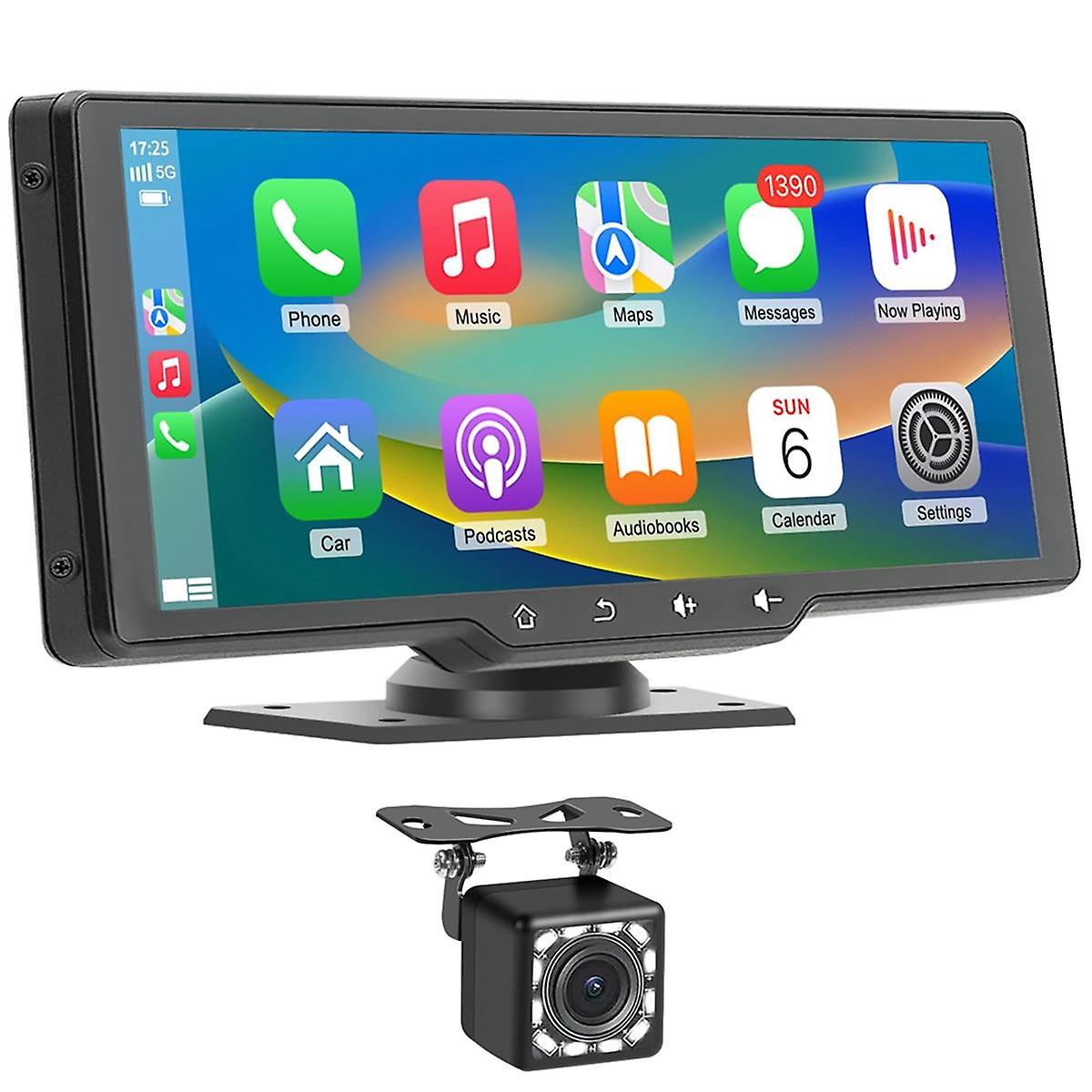 10.26In Portable Car Radio with Backup Camera, Wireless Dash Mount ...