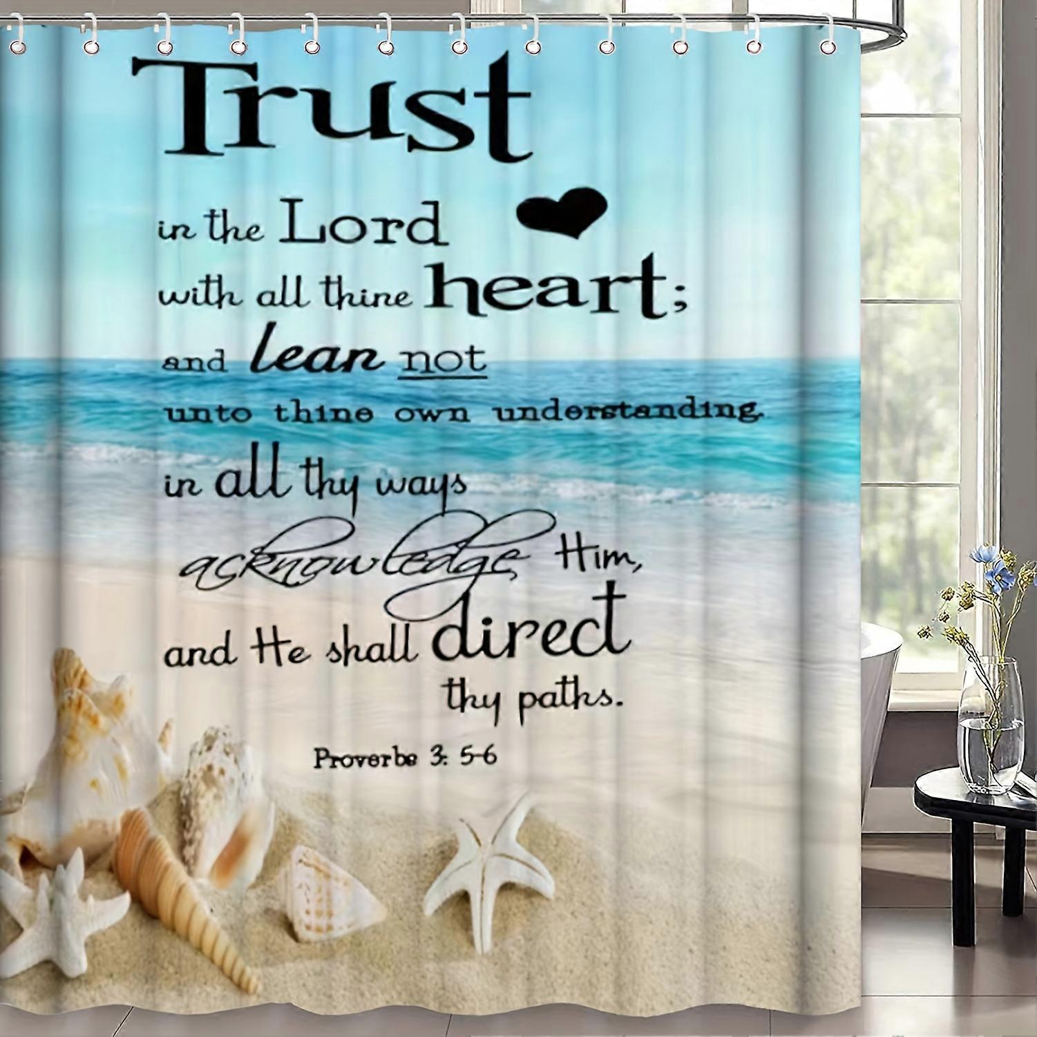 Inspirational Quotes Ocean Beach Shells Starfish And Mats, Bathroom ...